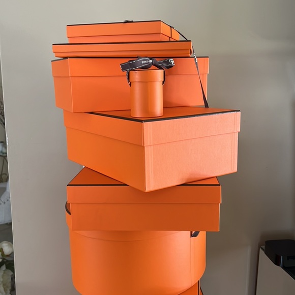Hermes | Accessories | Hermes Boxes Any Size Orange Box Empty | Poshmark